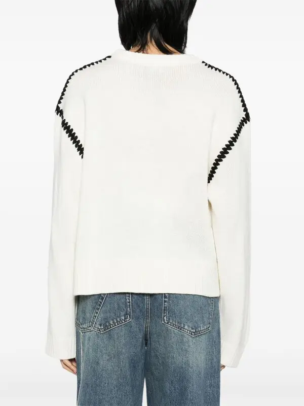 TOUT A COUP Contrast-trim Sweatshirt