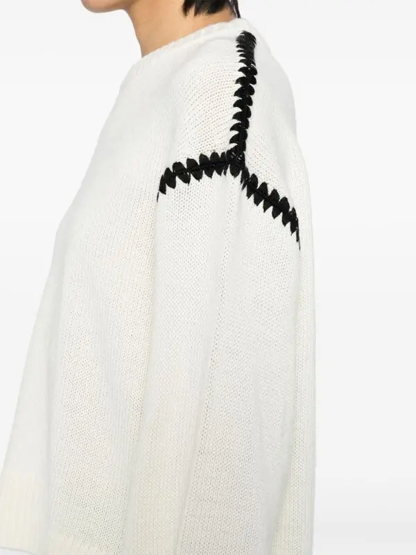 TOUT A COUP Contrast-trim Sweatshirt