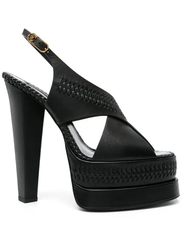 Roberto Cavalli Braid-detailing Platform Sandals