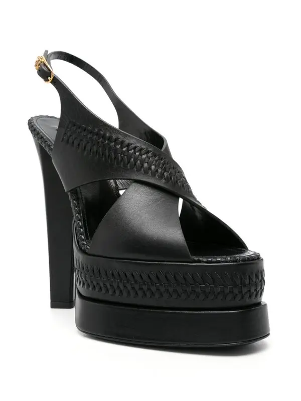 Roberto Cavalli Braid-detailing Platform Sandals