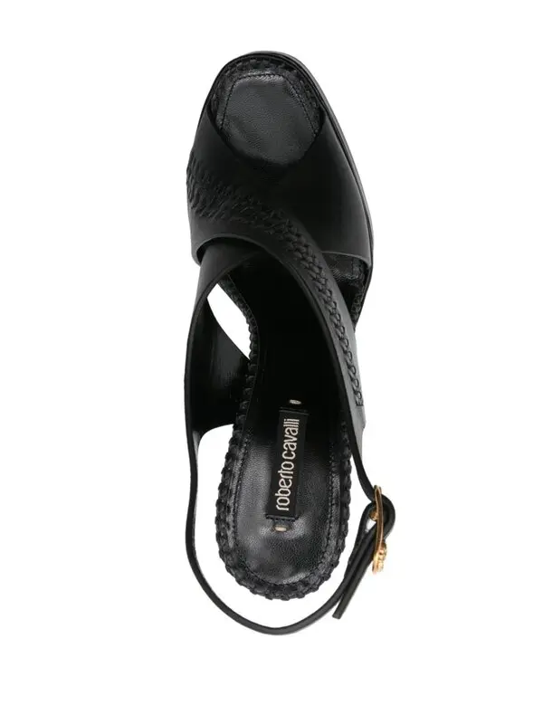 Roberto Cavalli Braid-detailing Platform Sandals