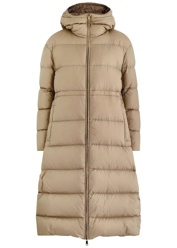 Moncler Boulogne Reversible Quilted Shell Coat - Ivory