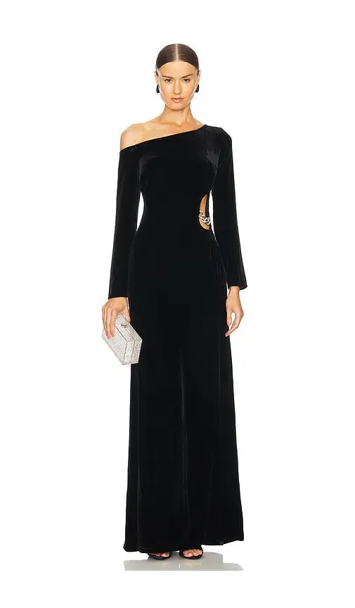 L'Agence Seren Cutout Maxi Dress