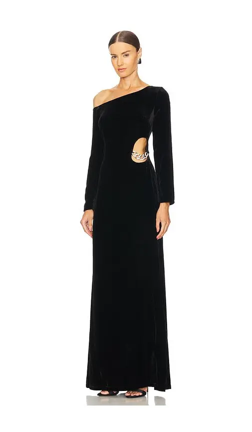 L'Agence Seren Cutout Maxi Dress