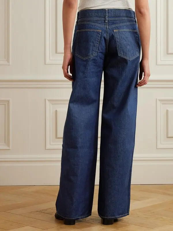 SLVRLAKE Mica Belted Wide-leg Jeans
