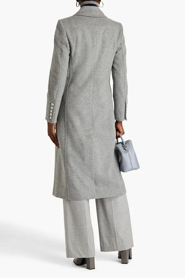 Veronica Beard Nalida Dickey Double-breasted Wool And Cashmere-blend Coat