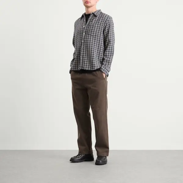 CORRIDOR Reverse Tweed Snow Check Shirt
