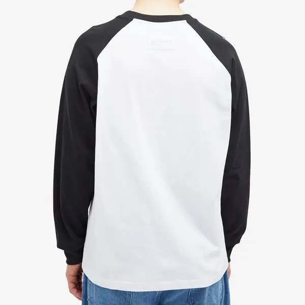 Aape By *A Bathing Ape Aape Now Raglan Long Sleeve T-Shirt In