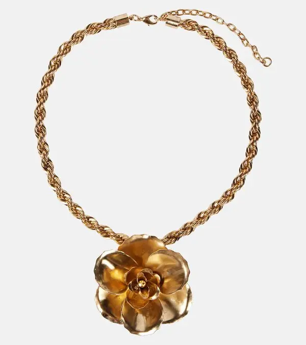 JENNIFER BEHR Gladiolus Pendant Necklace - Gold