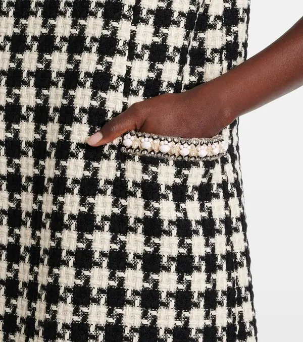Valentino Garavani Embellished Tweed Minidress