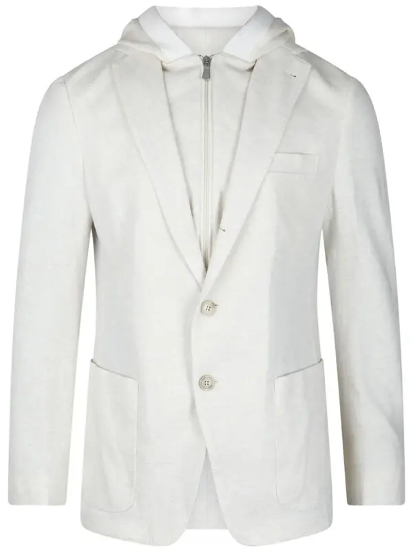 Eleventy Layered Blazer - Neutrals