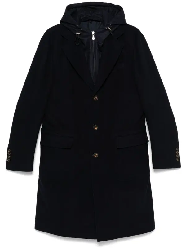 Eleventy Panelled Wool Coat