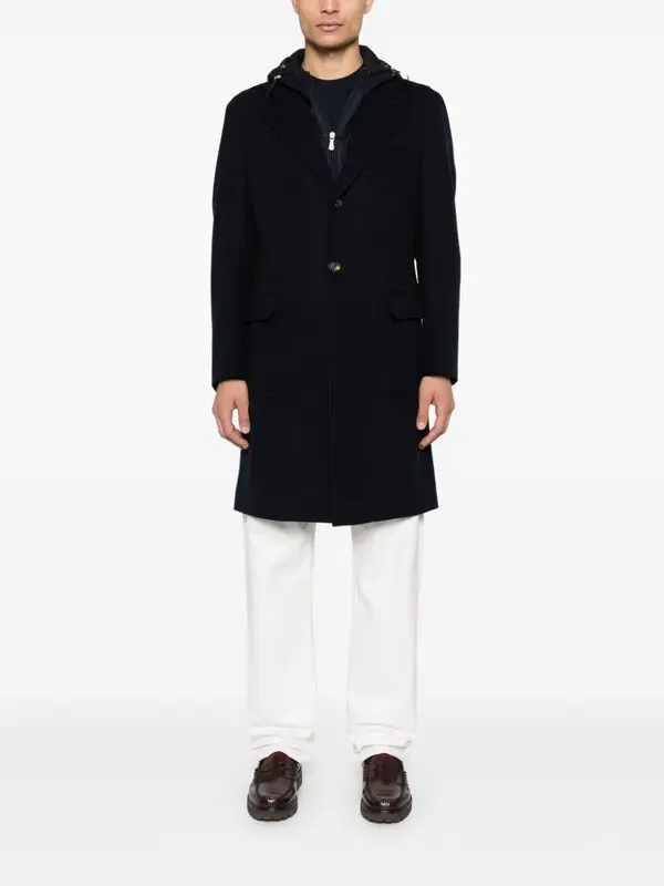 Eleventy Panelled Wool Coat