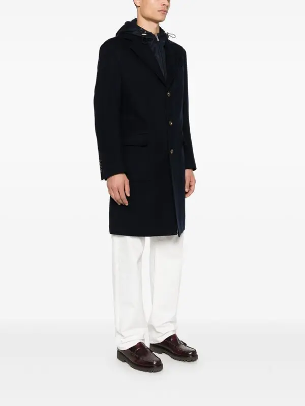 Eleventy Panelled Wool Coat