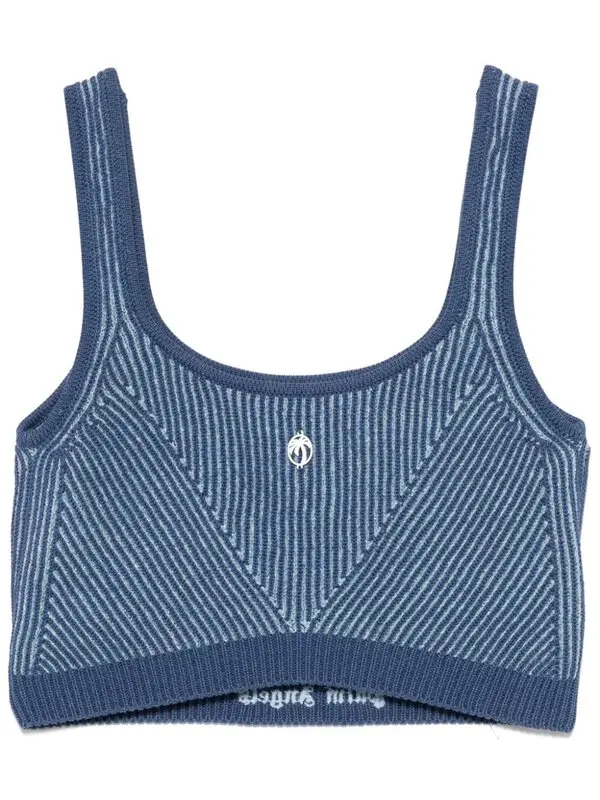 Palm Angels Ribbed-knit Tank Top