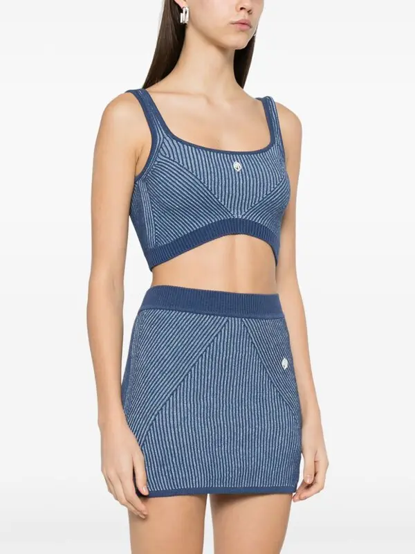 Palm Angels Ribbed-knit Tank Top
