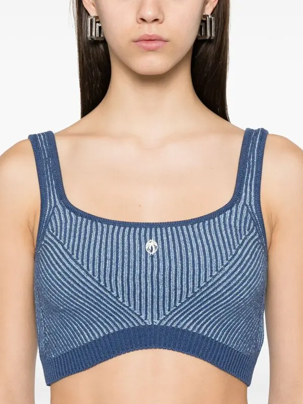 Palm Angels Ribbed-knit Tank Top