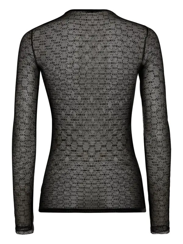 Dsquared2 Mesh Long-sleeve Top