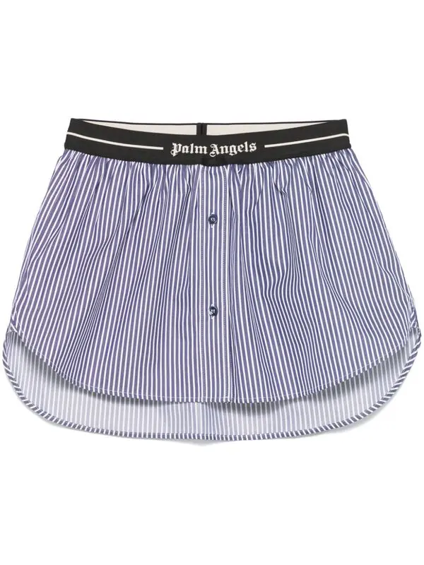 Palm Angels Striped Mini Skirt