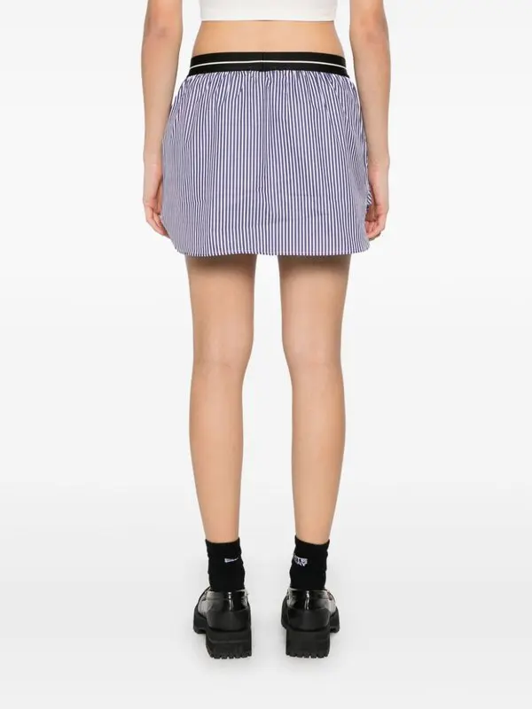 Palm Angels Striped Mini Skirt