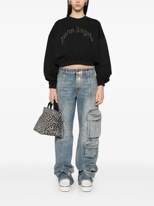 Palm Angels Curved-logo Sweatshirt
