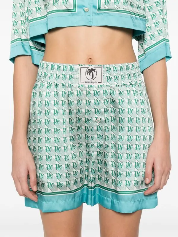 Palm Angels Monogram-print Shorts