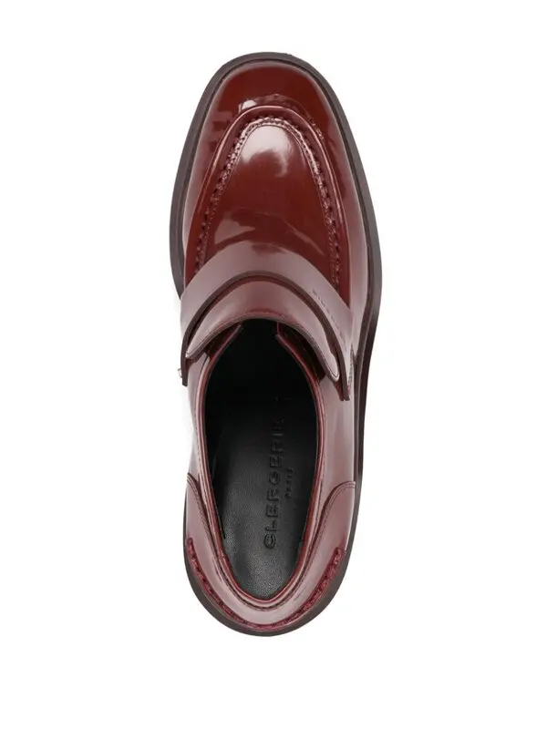 Clergerie 100mm Netta Loafers - Brown
