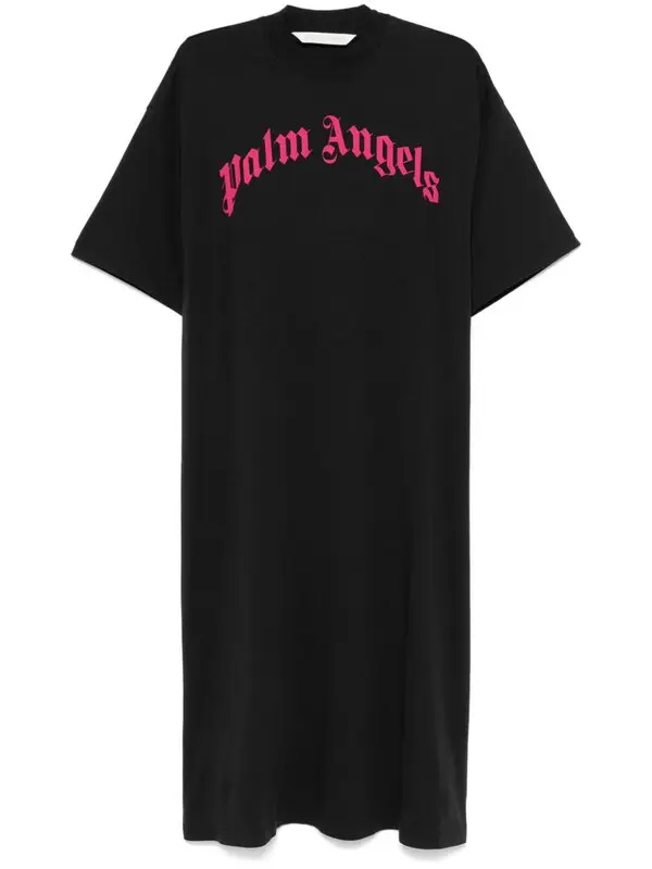 Palm Angels Curved-logo Maxi Dress