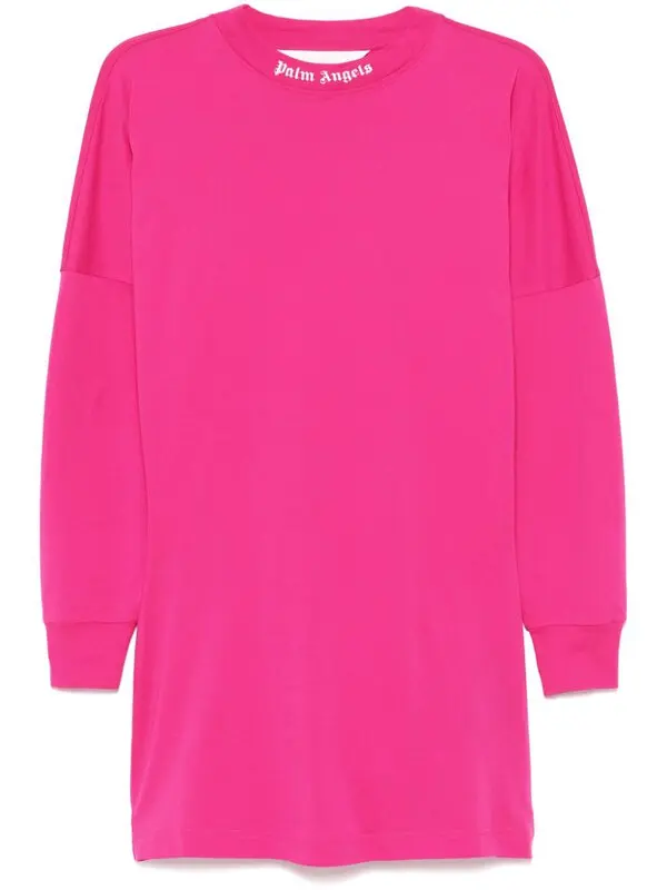 Palm Angels Curved-logo Mini Dress