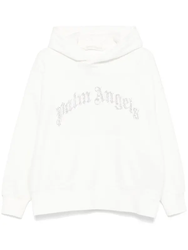 Palm Angels Crystal Embellished Hoodie