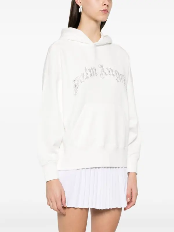 Palm Angels Crystal Embellished Hoodie