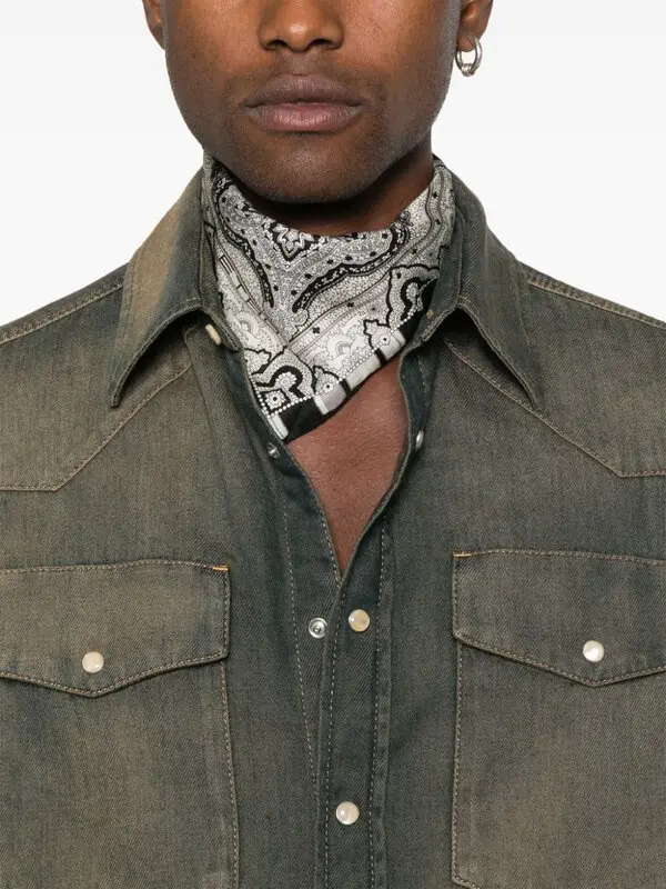 Palm Angels Palm-print Shirt - Brown