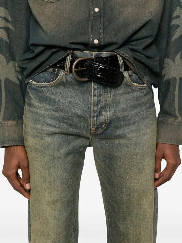 PURPLE BRAND Mid-rise Straight Jeans