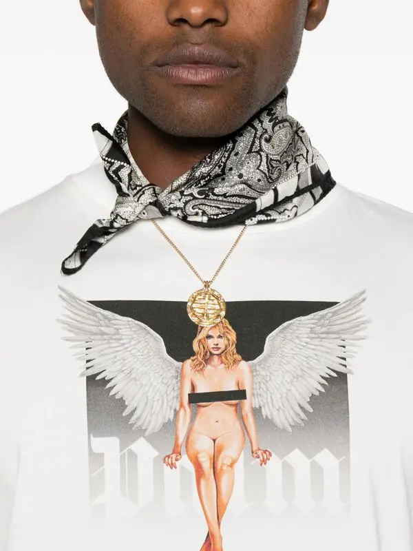 Palm Angels Crystal Pin-up T-shirt