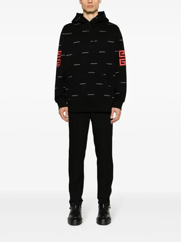 Givenchy 4g-print Cotton Hoodie