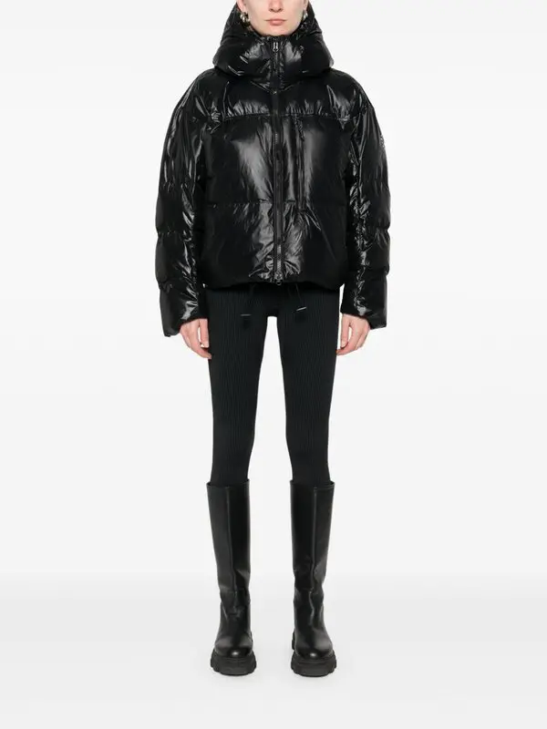 Adidas By Stella McCartney Logo-patch Puffer Jacket - Black