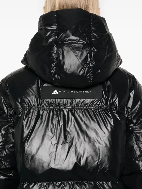 Adidas By Stella McCartney Logo-patch Puffer Jacket - Black