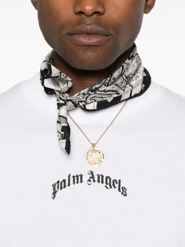 Palm Angels Curved-logo T-shirt - White