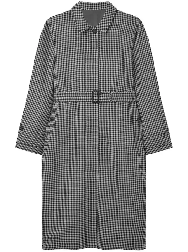 Stella McCartney Checked Reversible Car Coat