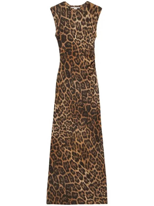 Stella McCartney Leopard-print Dress - Neutrals