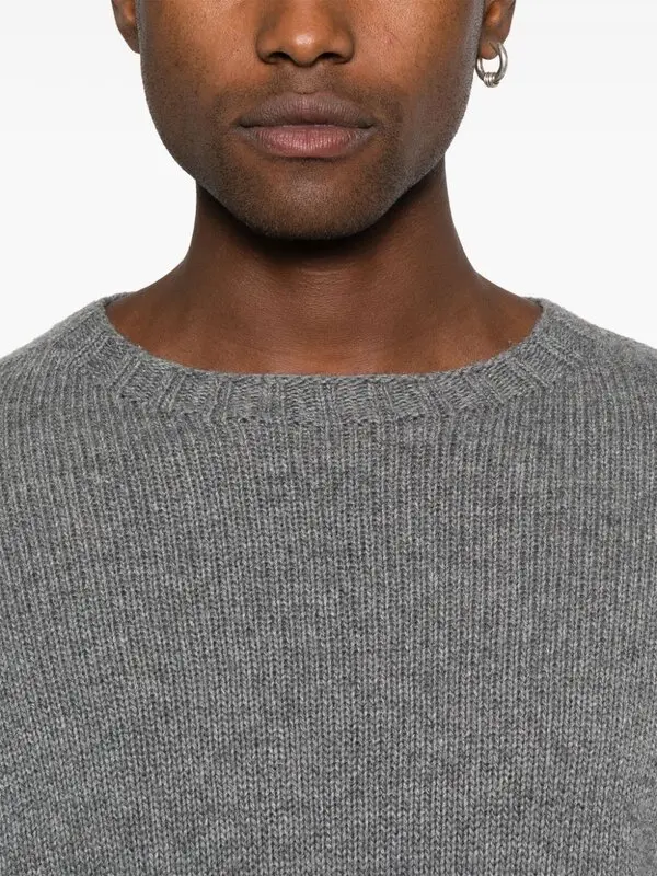 Palm Angels Curved-logo Sweater - Grey