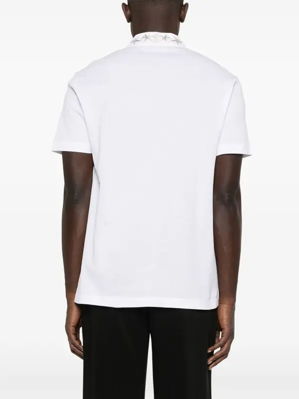 Versace Logo-embroidered Polo Shirt
