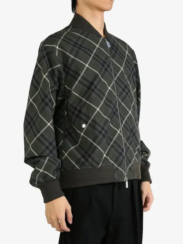Burberry Check Jacket - Grey