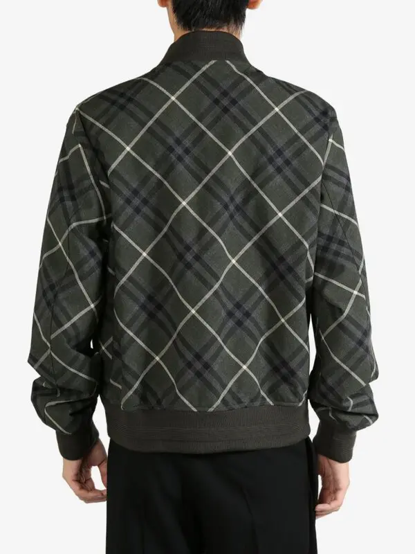 Burberry Check Jacket - Grey