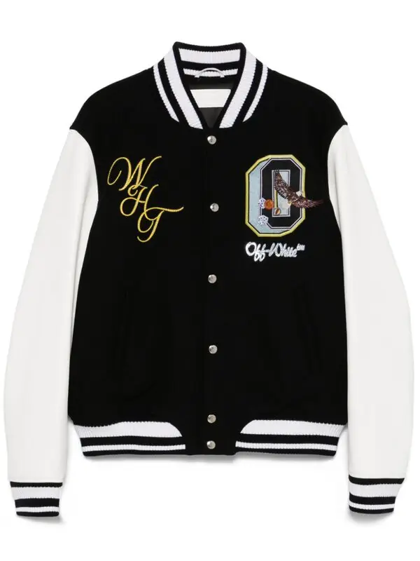 Off-White Crystal-embellished Bomber Jacket