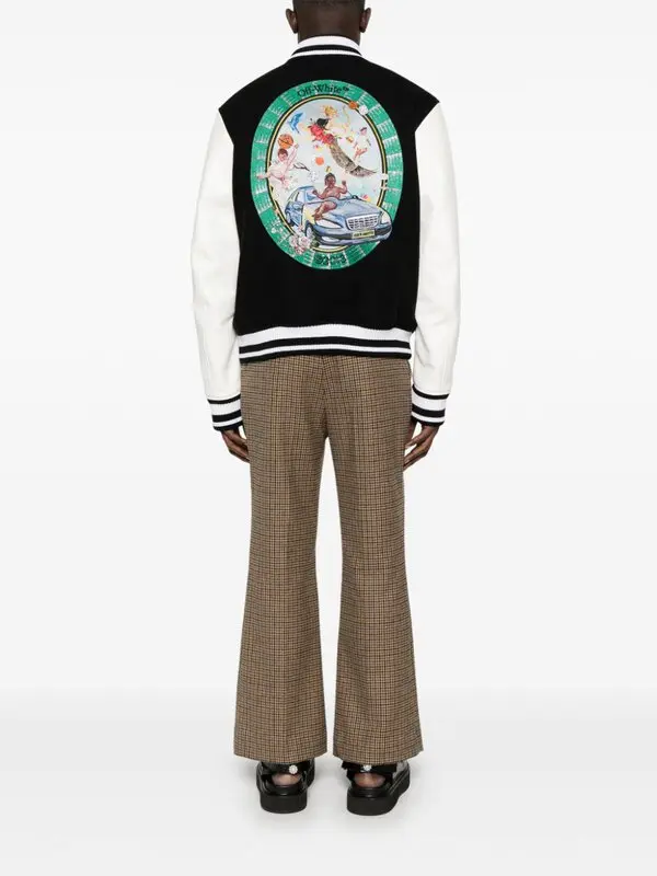 Off-White Crystal-embellished Bomber Jacket
