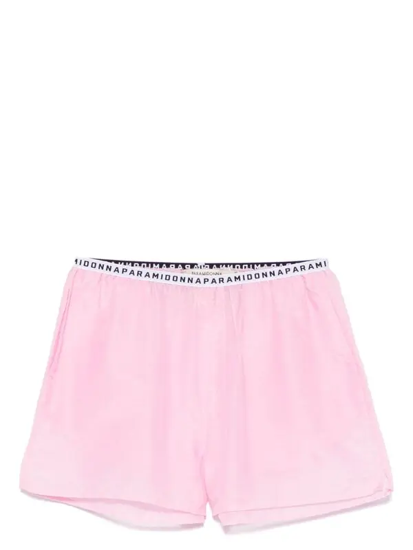 PARAMIDONNA Silk Beach Shorts - Pink