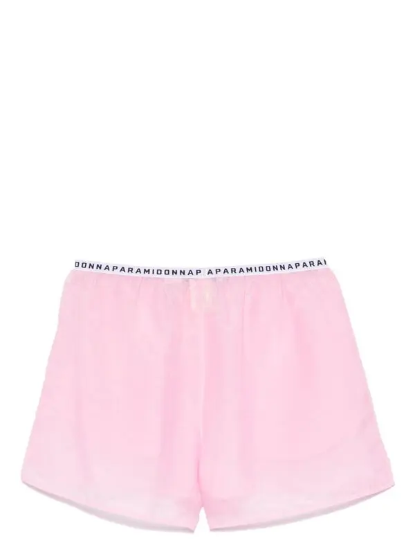 PARAMIDONNA Silk Beach Shorts - Pink