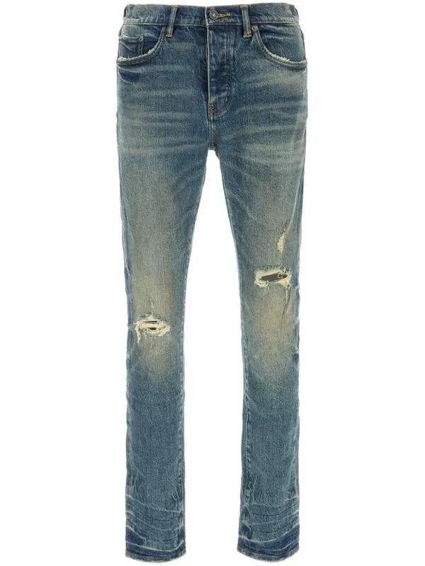 PURPLE BRAND Ripped Detailing Jeans