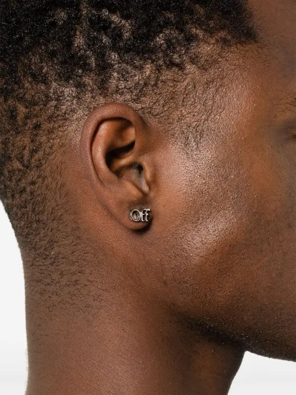 Off-White Logo Earring